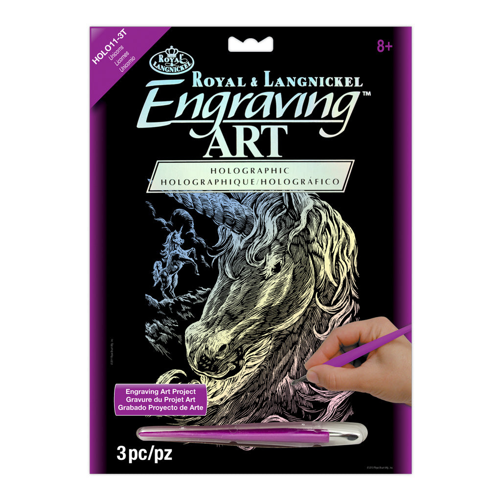 HOLO Series | Engraving Art™ 8" x 10" Holographic Foil Projects – Royal Brush Mfg (UK) Ltd