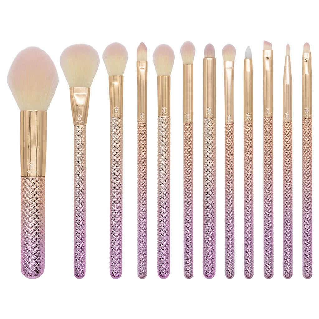 MSET-R01 | MŌDA® Rosé 12PC Signature Set – Royal Brush Mfg (UK) Ltd