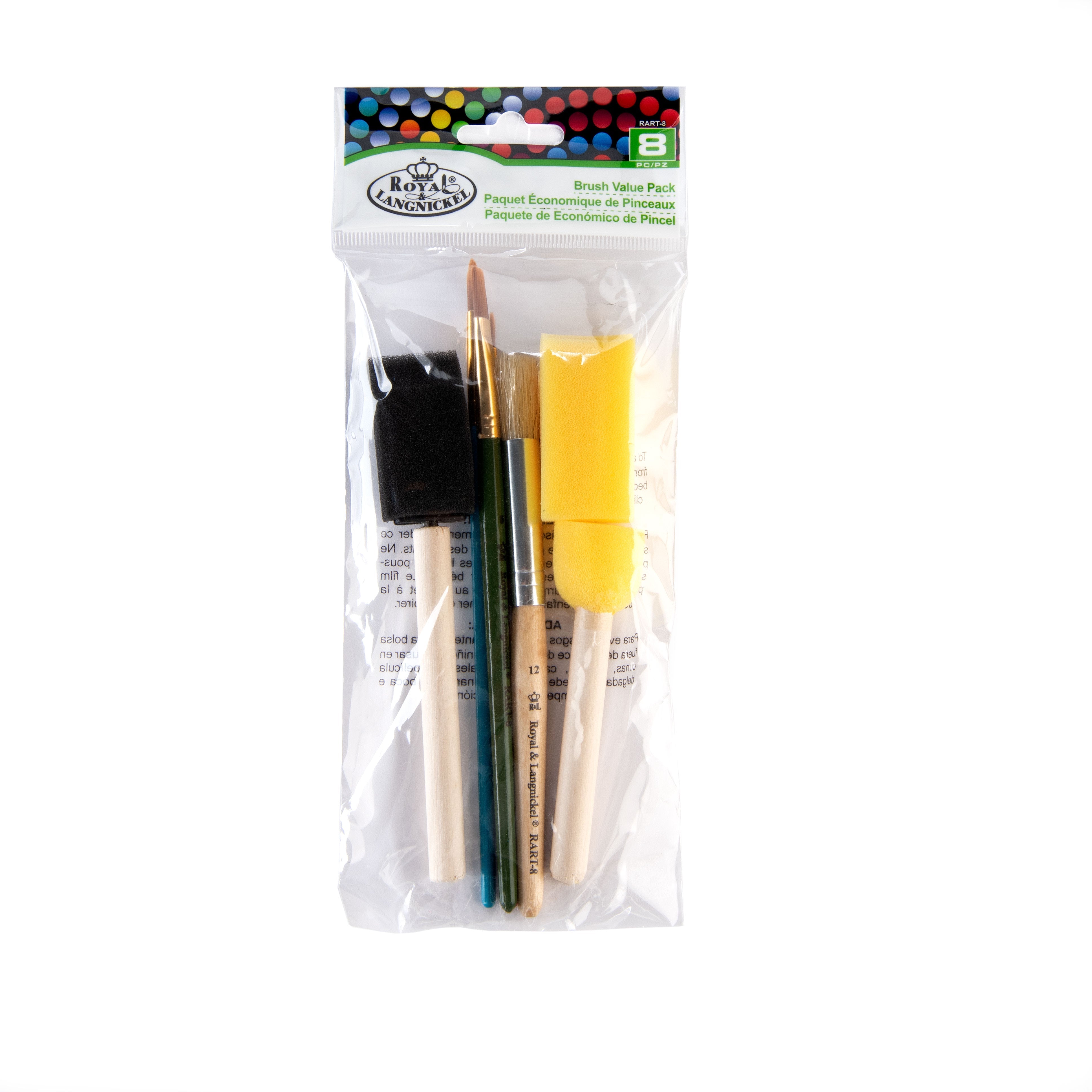 RART-8 | Brush Value Pack - 8pc – Royal Brush Mfg (UK) Ltd